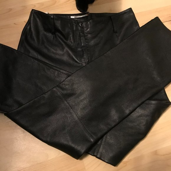 Max Studio | Pants & Jumpsuits | Vintage Max Studio Leather Pants Size ...